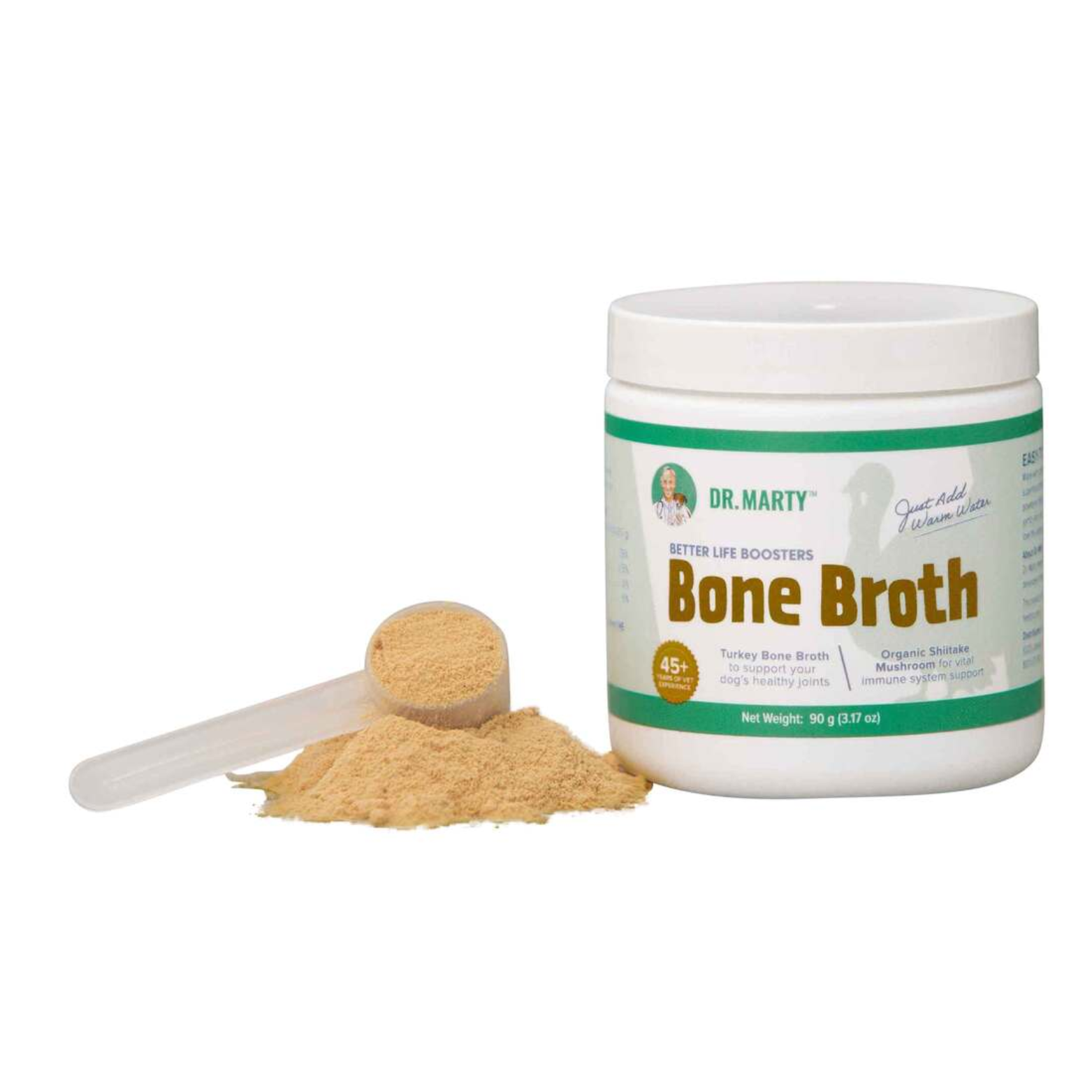 Dr. Marty Better Life Boosters Turkey Bone Broth Powder for Dogs 3.17